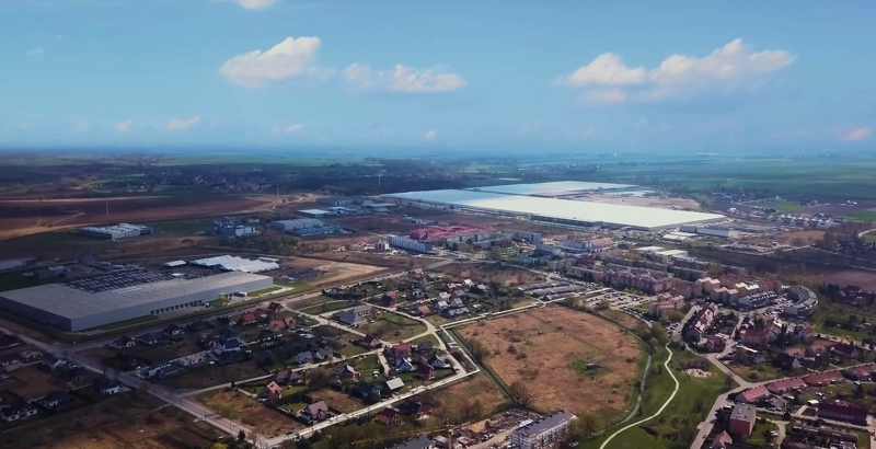 Siechnice z drona - panorama miasta | Siechnice